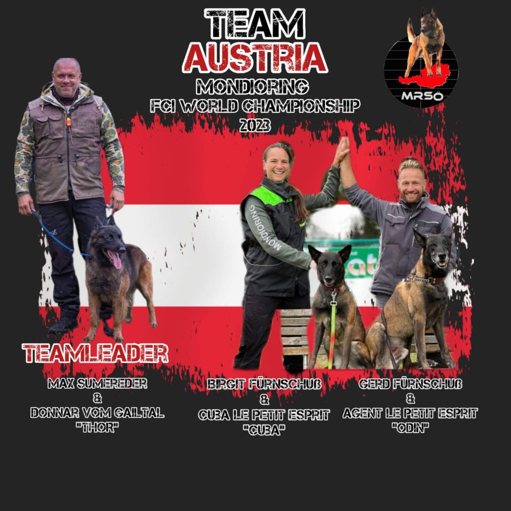 Das österreichische Team für die FCI Mondioring WM 2023 – MRSÖ ...
